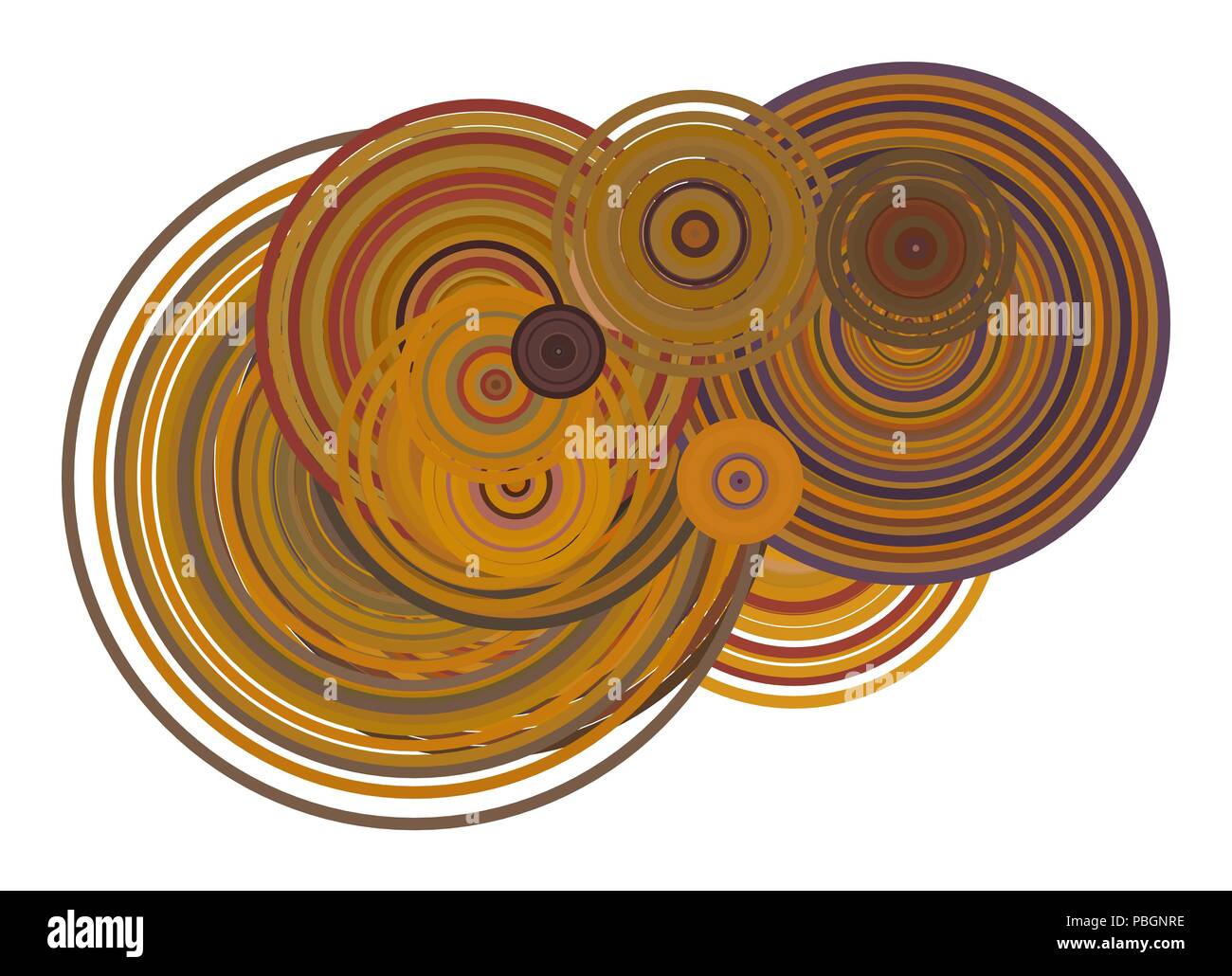 Shape of circles, bubbles, sphere or ellipses, abstract geometric ...