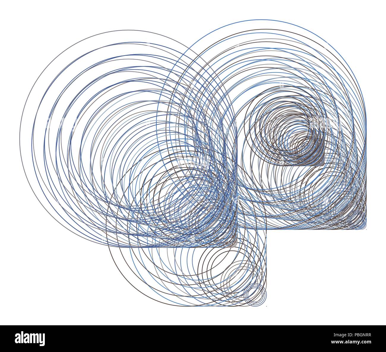 Shape of circles, bubbles, sphere or ellipses, abstract geometric ...