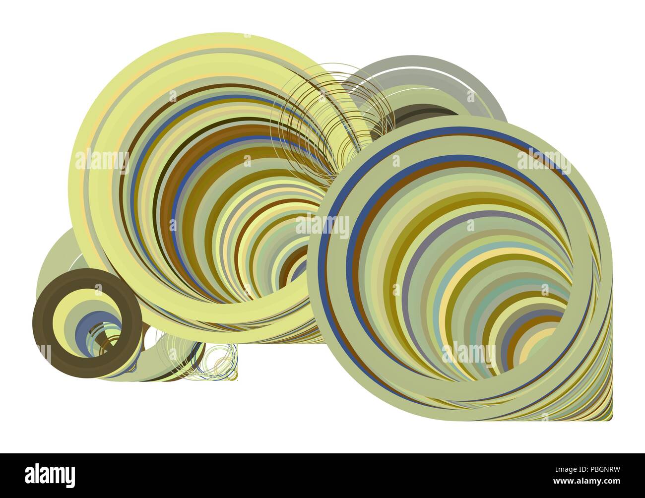 Abstract geometric background with shape of circles, bubbles, sphere or ...