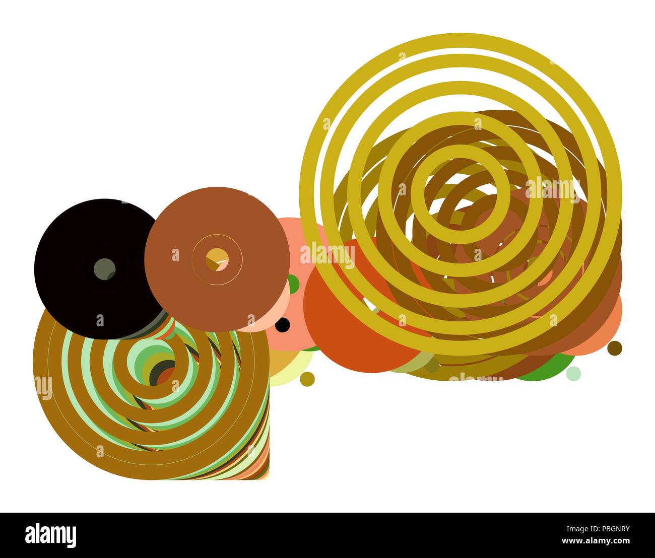 Abstract circles, bubbles, sphere or ellipses geometric pattern ...