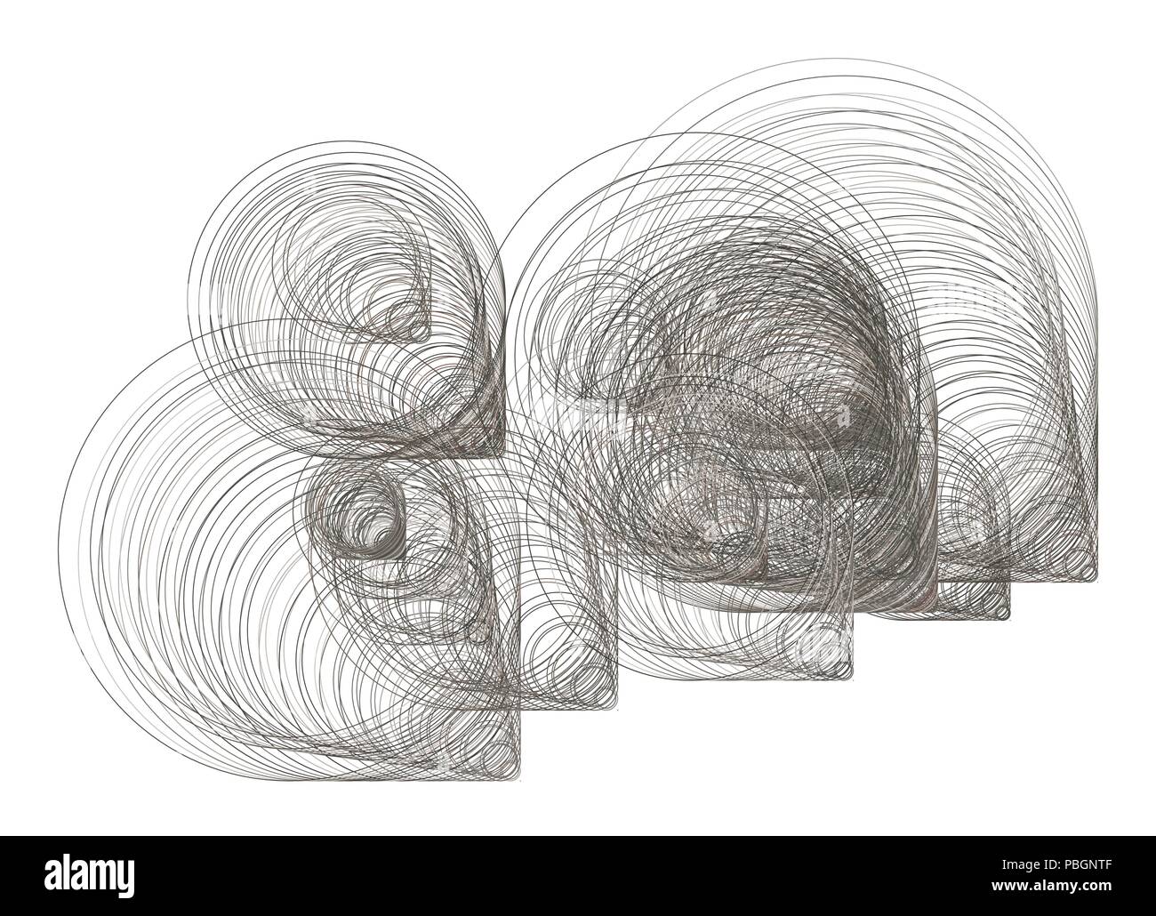 Abstract circles, bubbles, sphere or ellipses geometric pattern ...