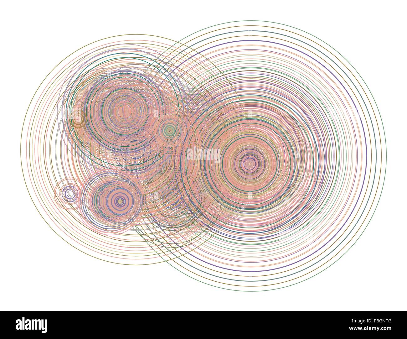 Abstract Colored Geometric Circles Bubbles Sphere Or Ellipses Pattern Good For Web Page