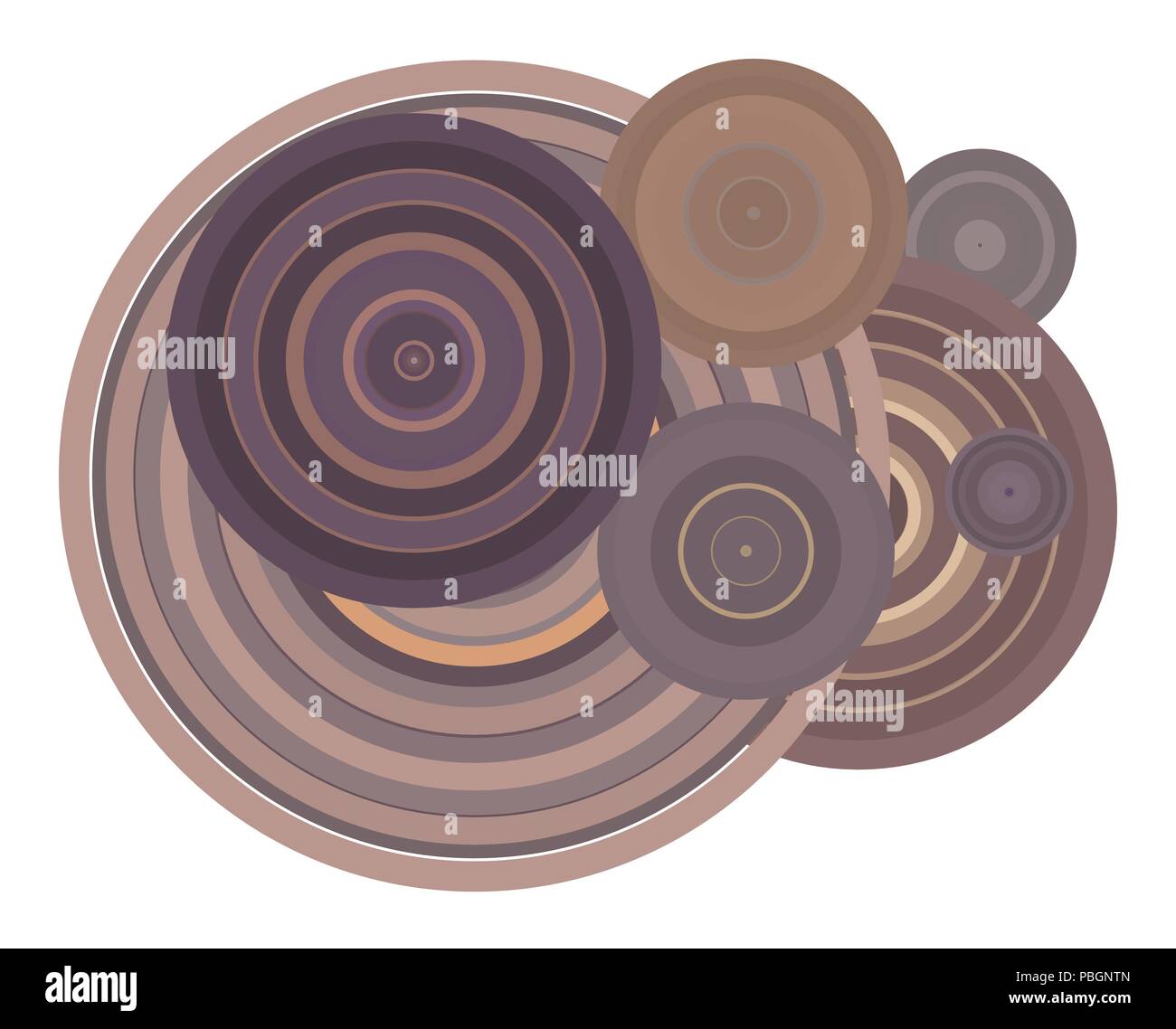 Color abstract circles, bubbles, sphere or ellipses geometric pattern ...