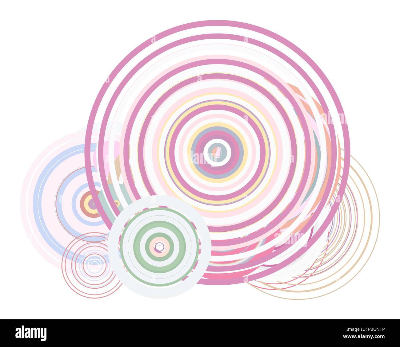 Color abstract circles, bubbles, sphere or ellipses geometric pattern ...