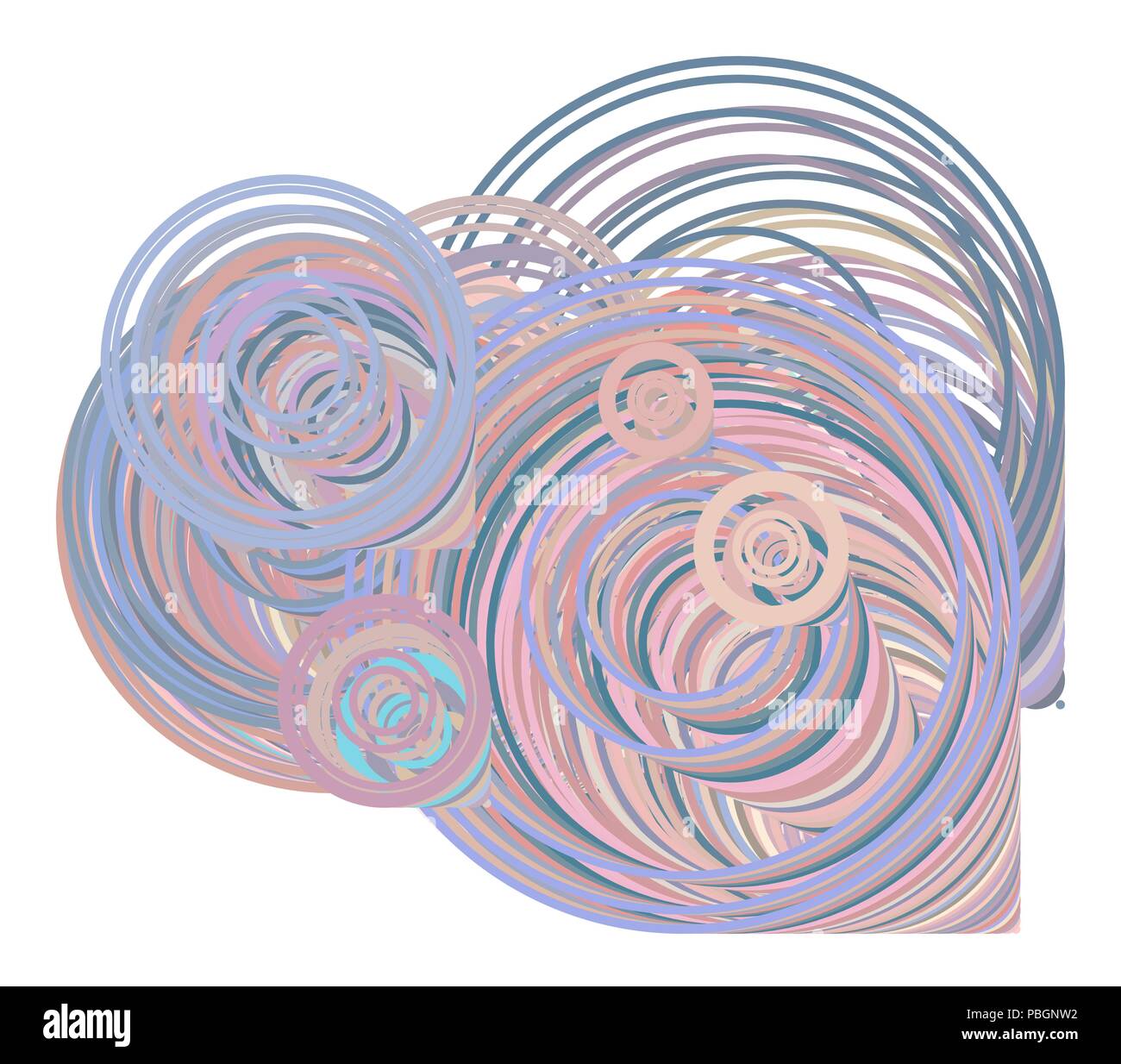 Shape of circles, bubbles, sphere or ellipses, abstract geometric ...