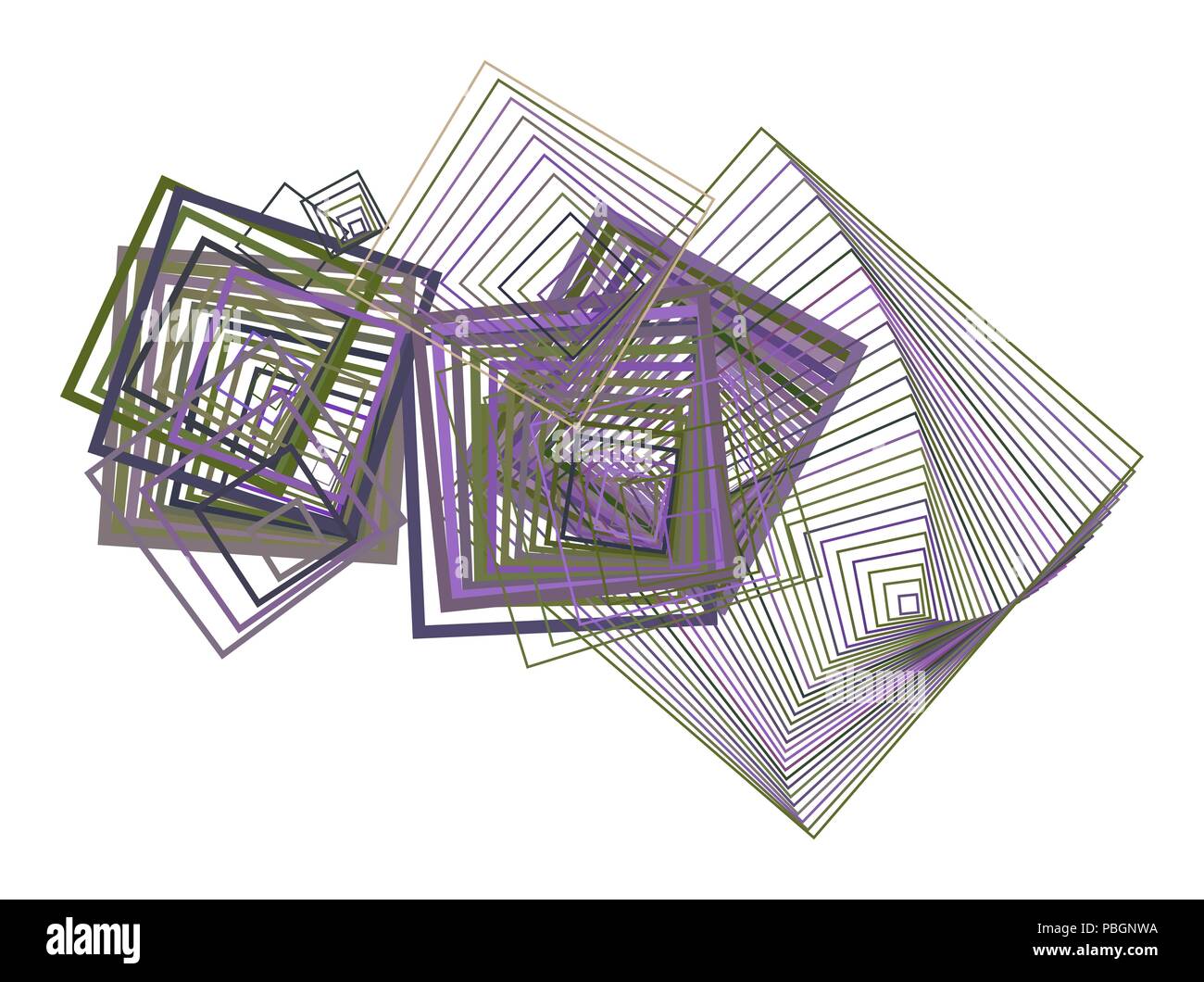 Color abstract square, rectangle geometric pattern generative art ...