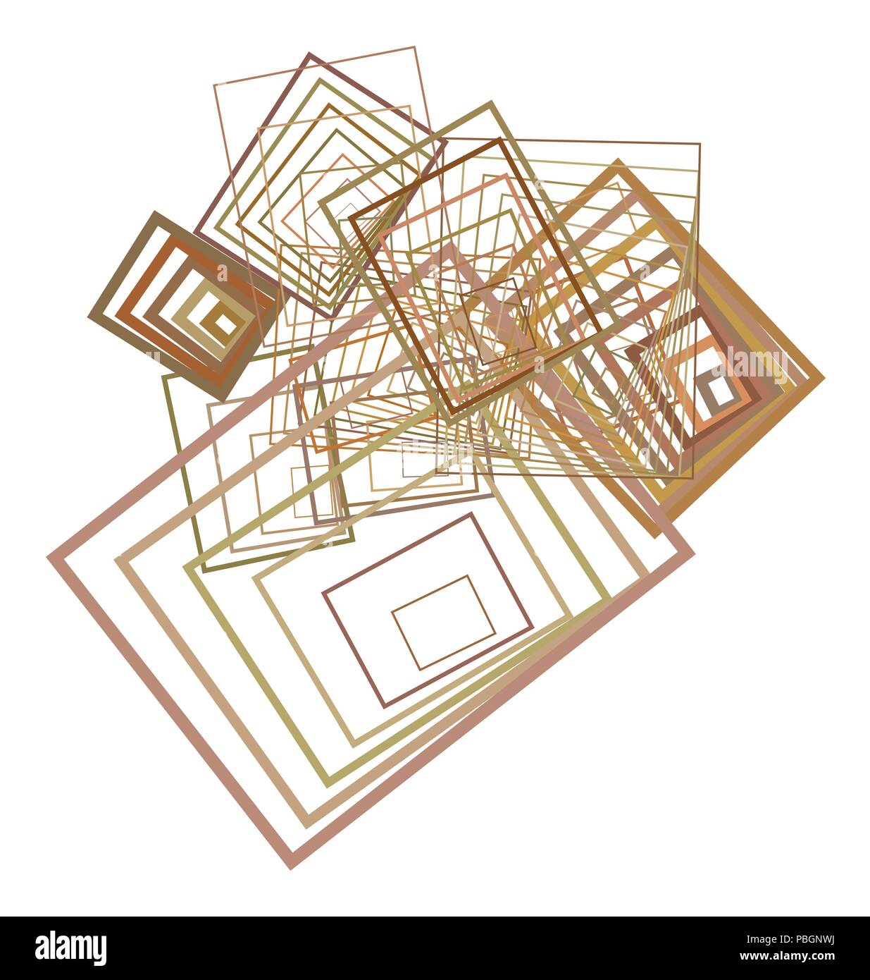 Color abstract square, rectangle geometric pattern generative art ...