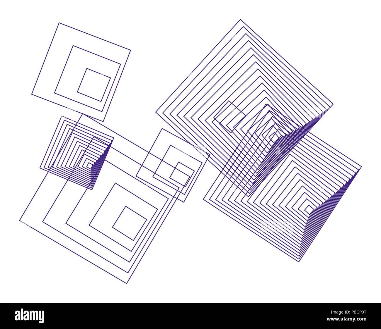 Shape of square, rectangle, abstract geometric background pattern ...