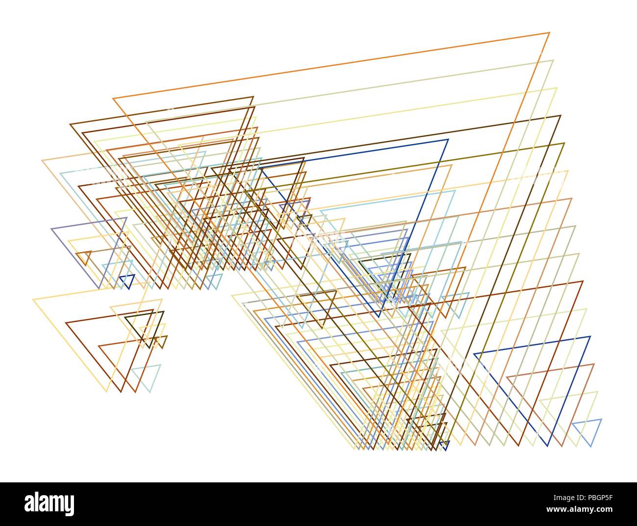 Color abstract triangle geometric pattern generative art background ...