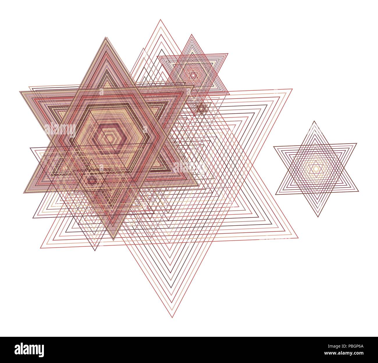 Shape of star, abstract geometric background pattern. Vector ...