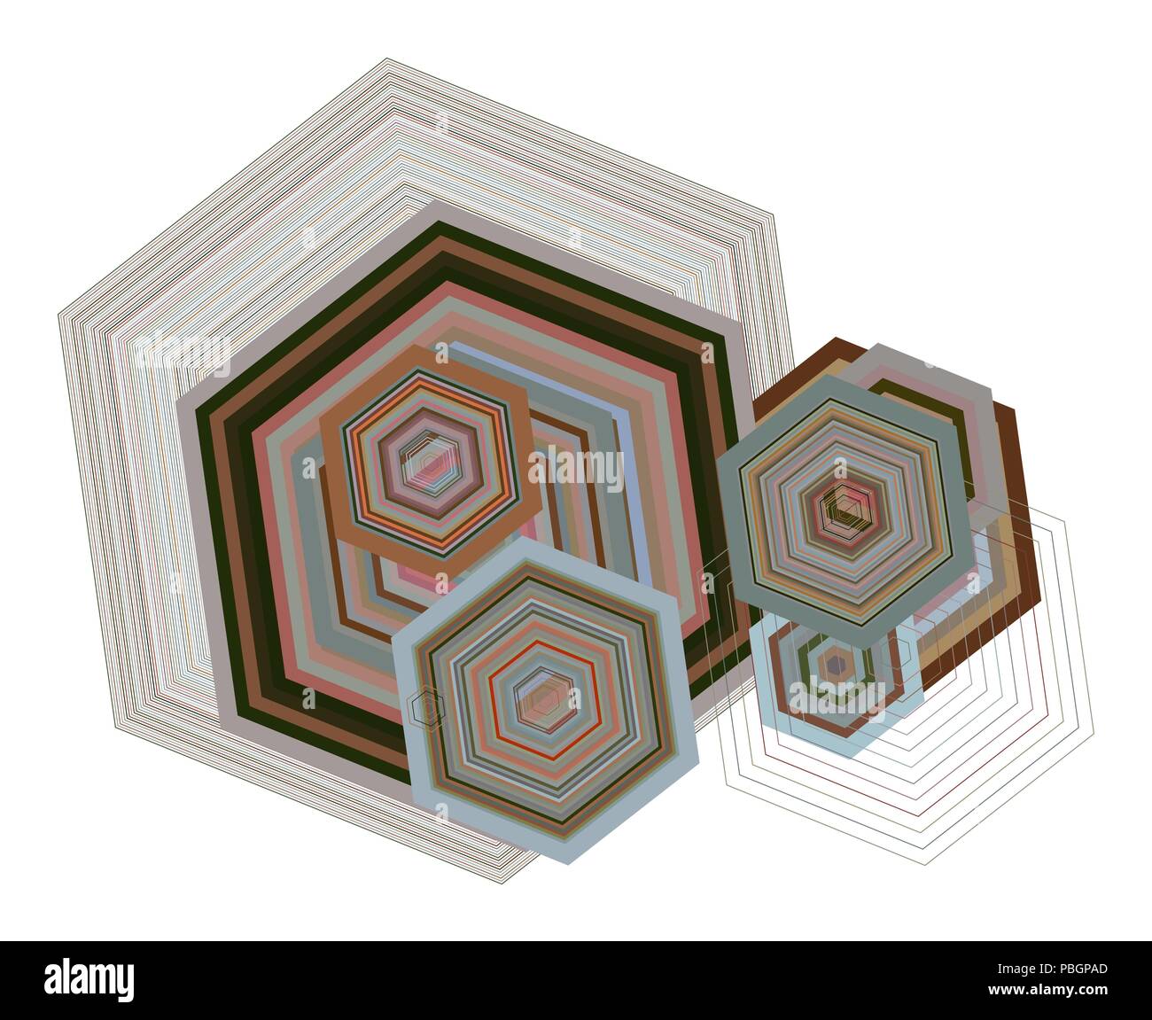 Artistic hexagon background pattern abstract. Vector illustration ...