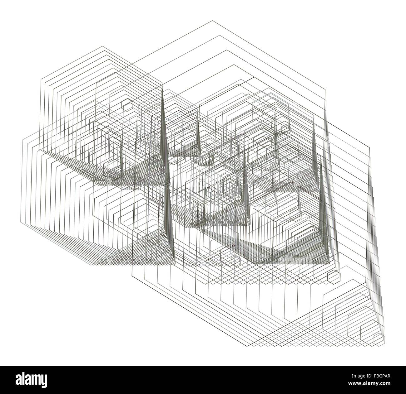 Background abstract geometric hexagon pattern for design. Vector ...