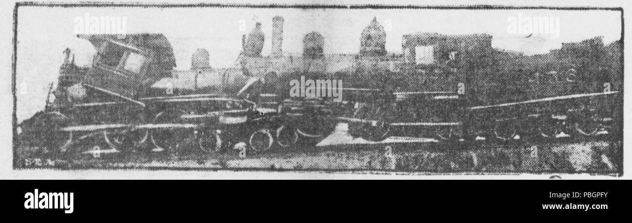1602 Telescoped locomotives Stock Photo - Alamy