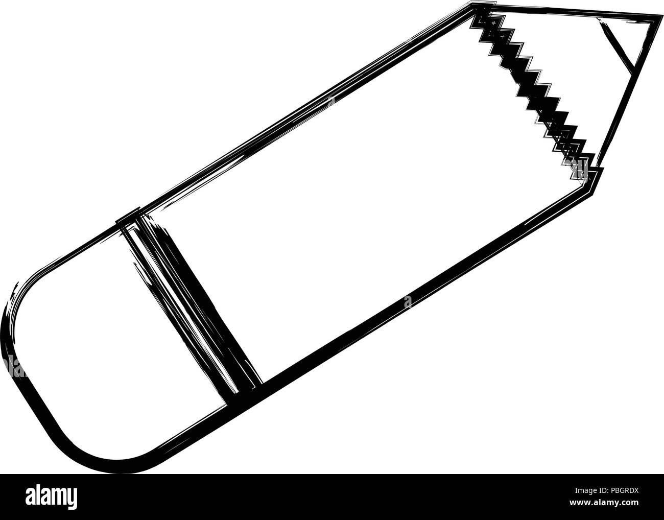 Isolated pencil outline Stock Vector Image & Art - Alamy