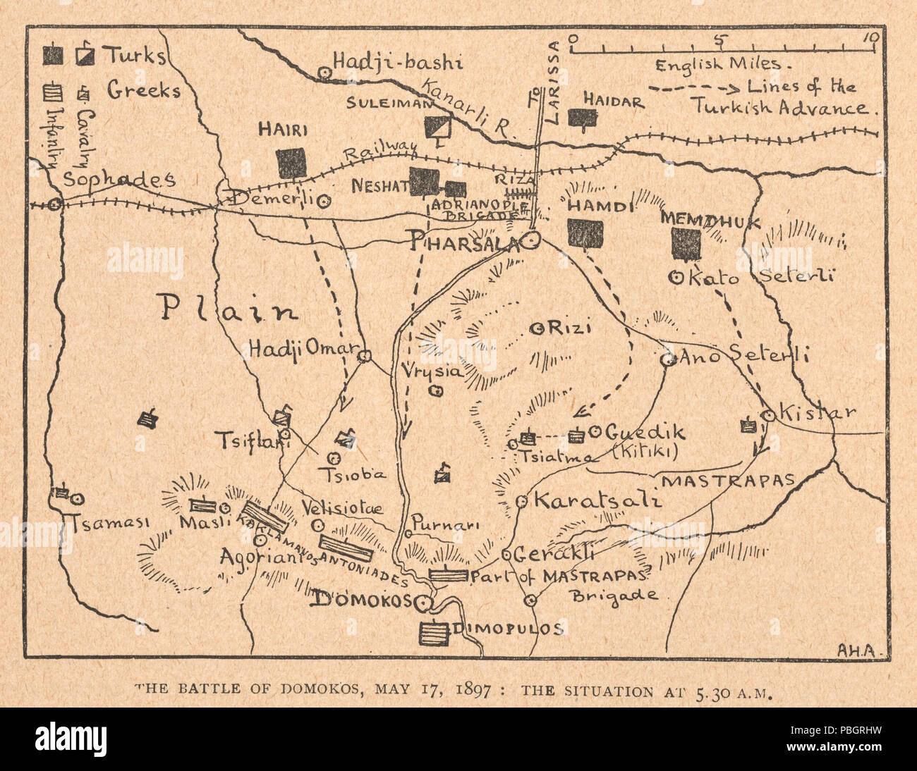 1614 The Battle of Domokos, May 17, 1897 Stock Photo - Alamy