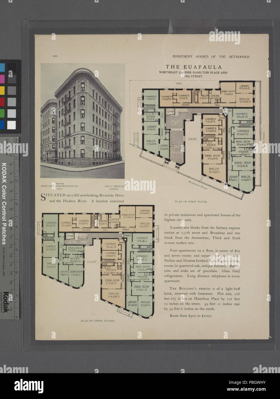 1631 The Euafaula, northeast corner Hamilton Place and 139th Street ...