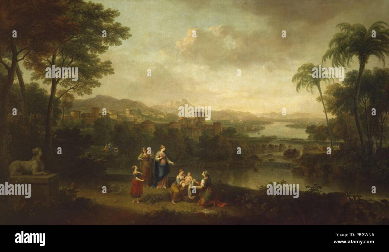 1634 The Finding of Moses by Francesco Zuccarelli, 1768 RCIN 405358 ...
