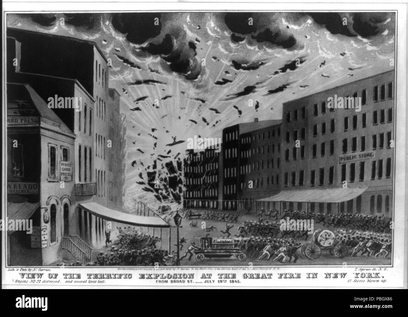 Great fire of new york hi-res stock photography and images - Alamy