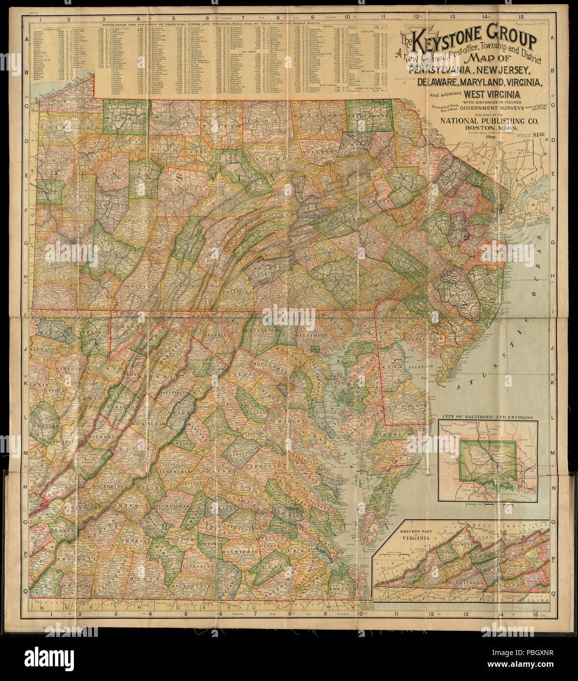 Map of keystone hi-res stock photography and images - Alamy