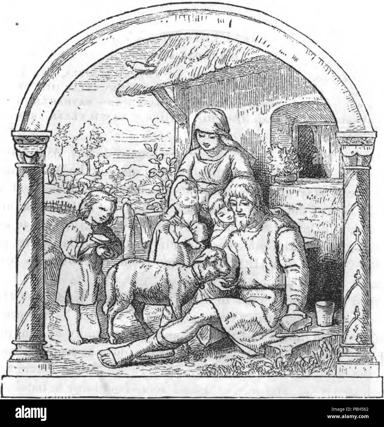 1685 The poor man's lamb Stock Photo - Alamy