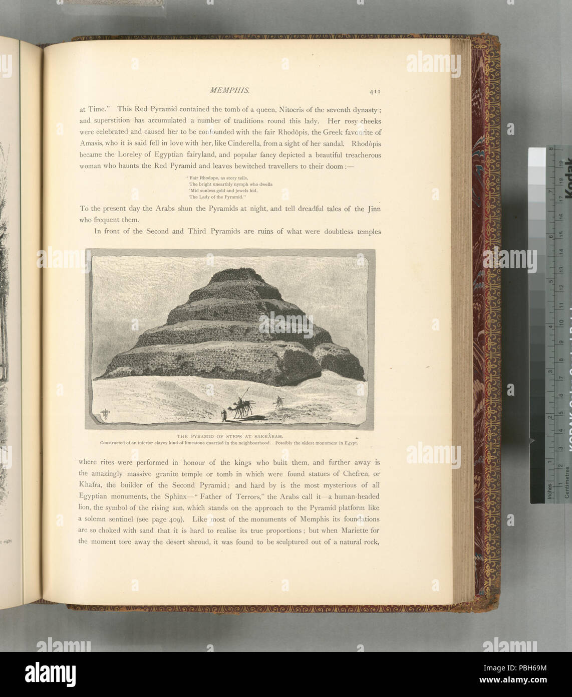 1691 The Pyramid of Steps at Sakkârah. Constructed of an inferior ...