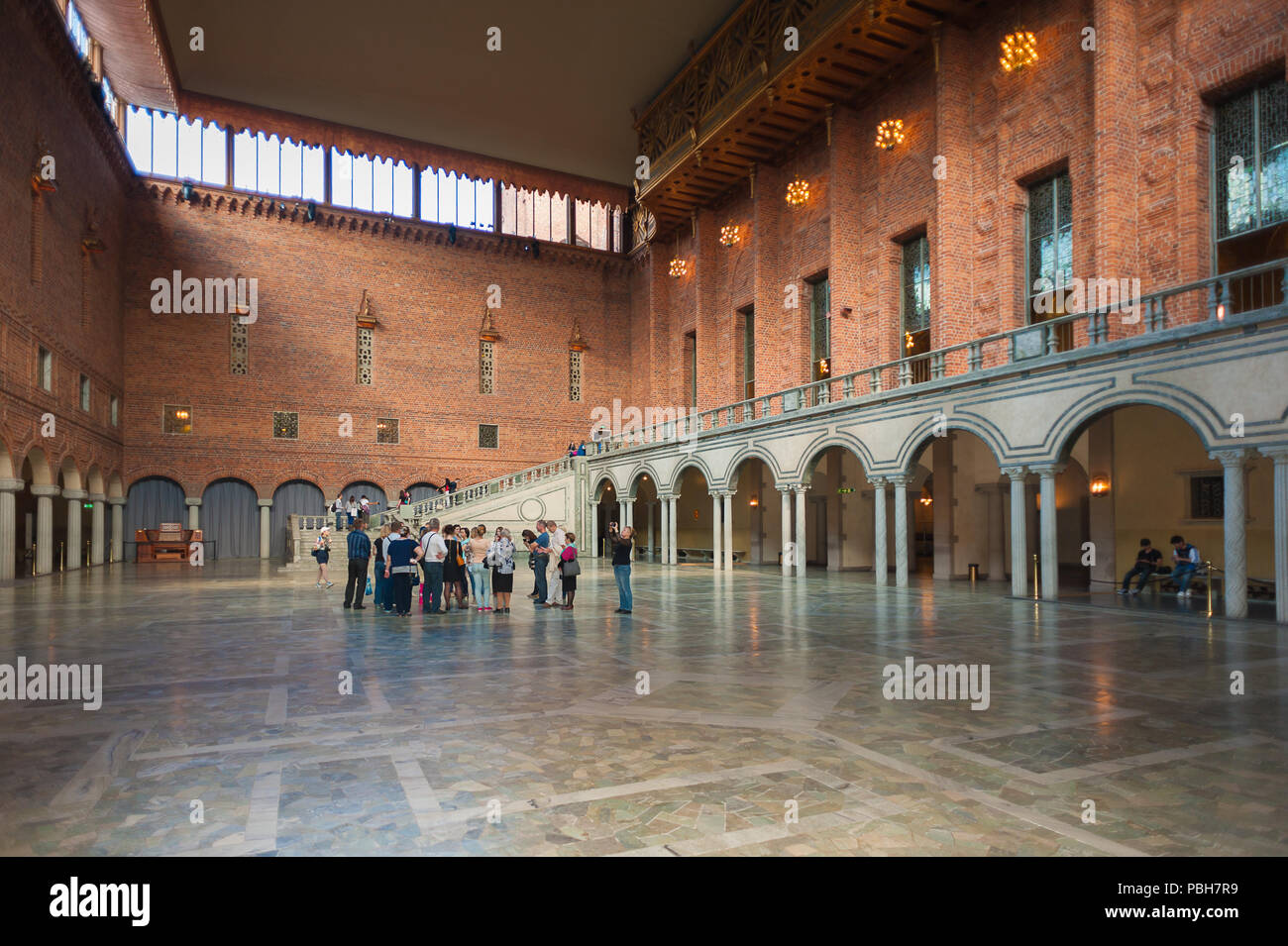 STOCKHOLM, SWEDEN - SEP 7, 2014: Stockholm City Hall, Sweden. It is the ...