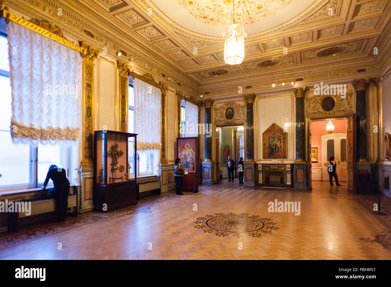 SAINT PETERSBURG, RUSSIA - DEC 16, 2014: Interior of the State ...