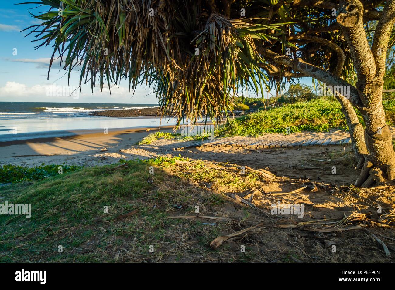 Bundaberg beach at sunset in Queensland, Australia Stock Photo - Alamy