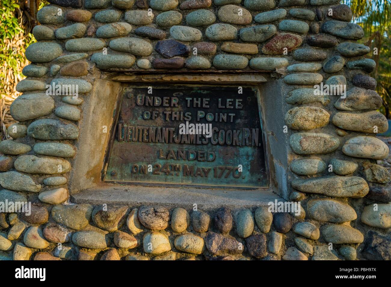 Captain Cook monument in 1770 in Queensland, Australia Stock Photo - Alamy