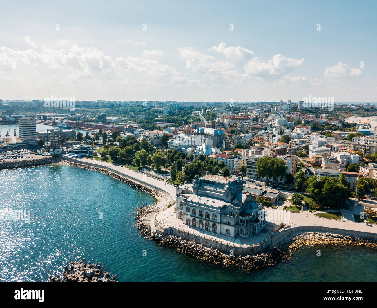 Aerial View Of Constanta City Skyline In Romania Stock Photo - Alamy
