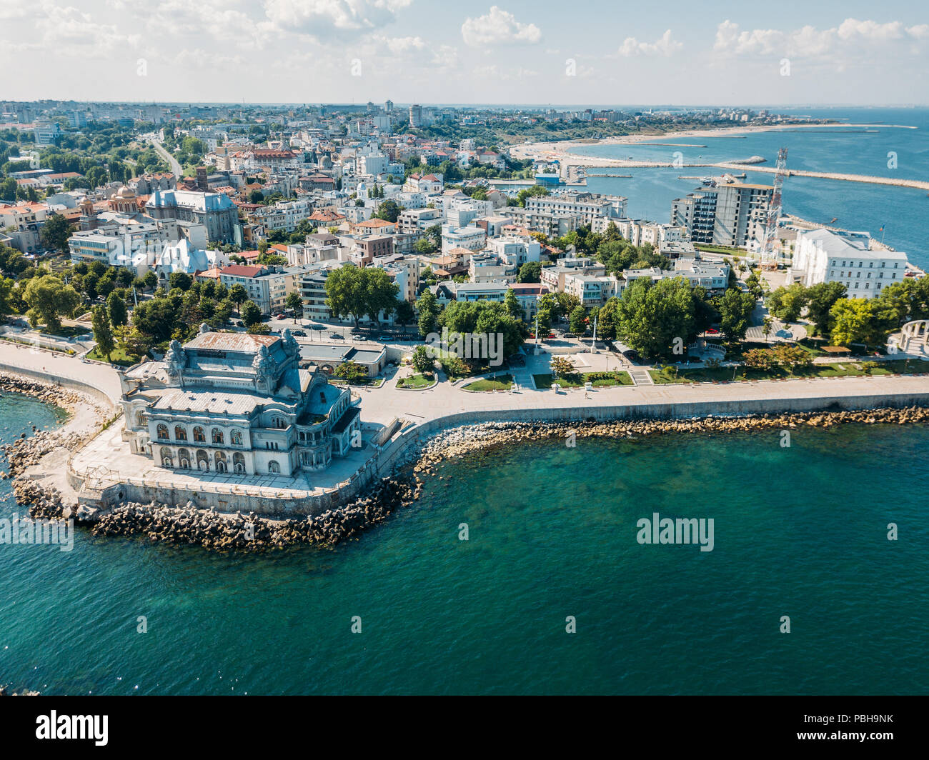 Aerial View Of Constanta City Skyline In Romania Stock Photo - Alamy
