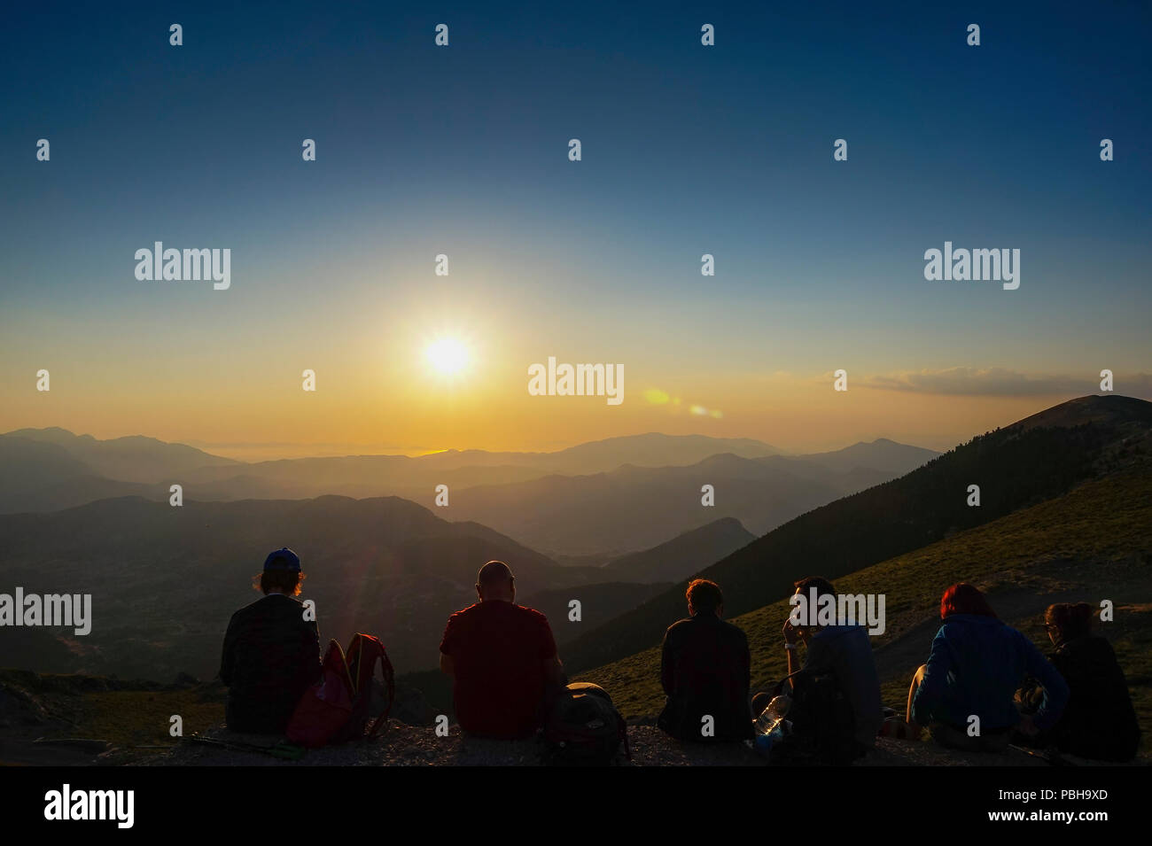 Amazing Sunset view from Helmos mount following the path to the famous ...