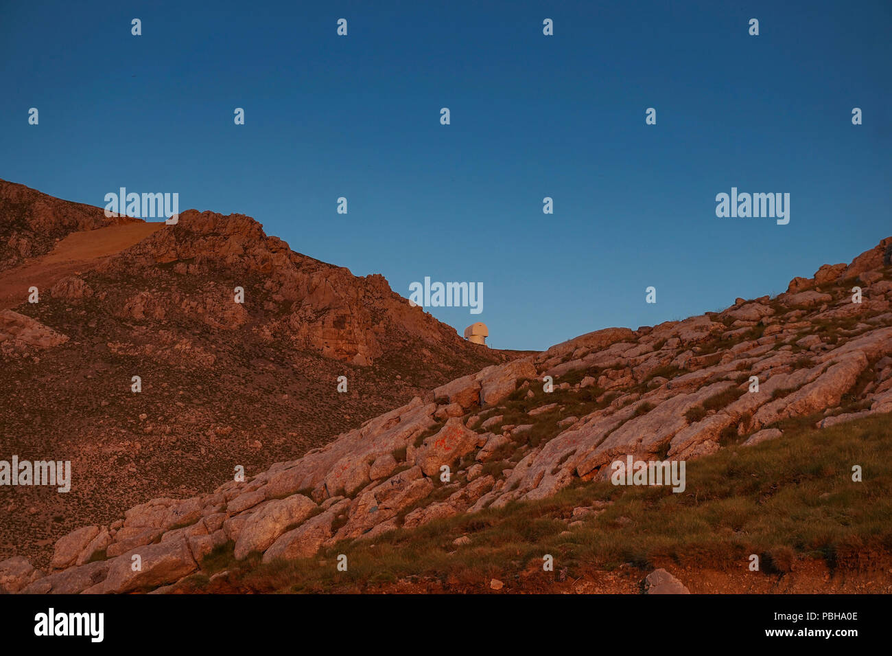 The famous Helmos Observatory (Aristarchos Telescope). It is located on ...