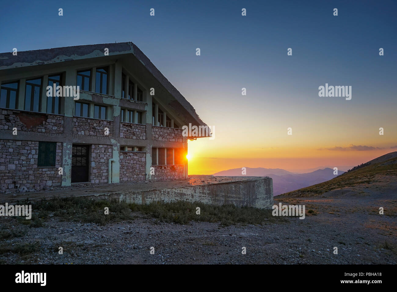 Amazing Sunset view from Helmos mount following the path to the famous ...