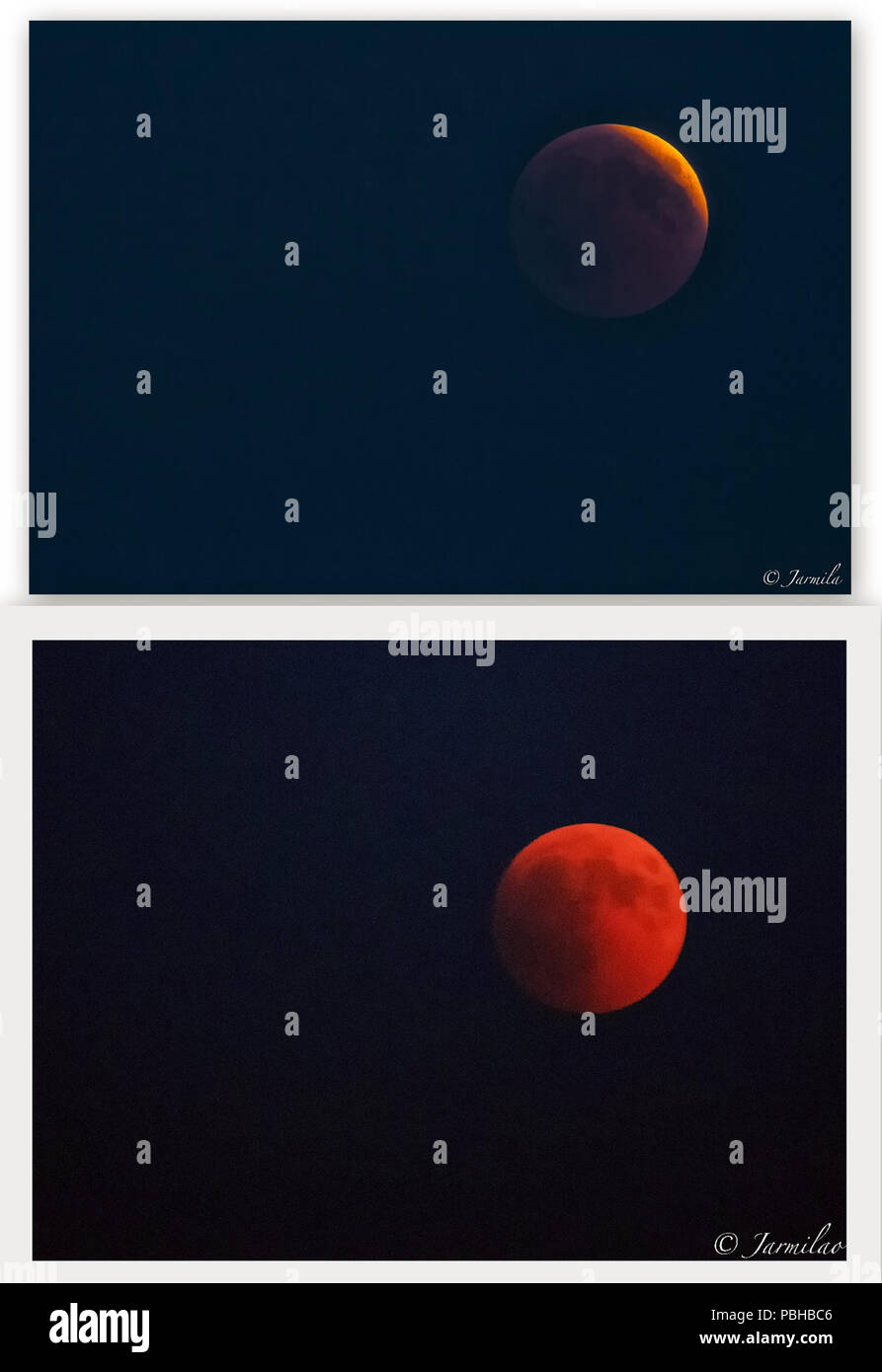 Total lunar eclipse on july hi-res stock photography and images - Alamy