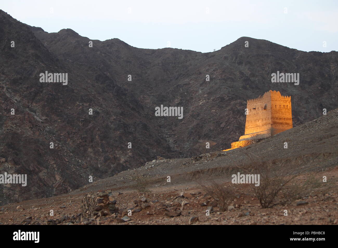 The historical Fort Hail is located deep in its valley, in the heart of ...