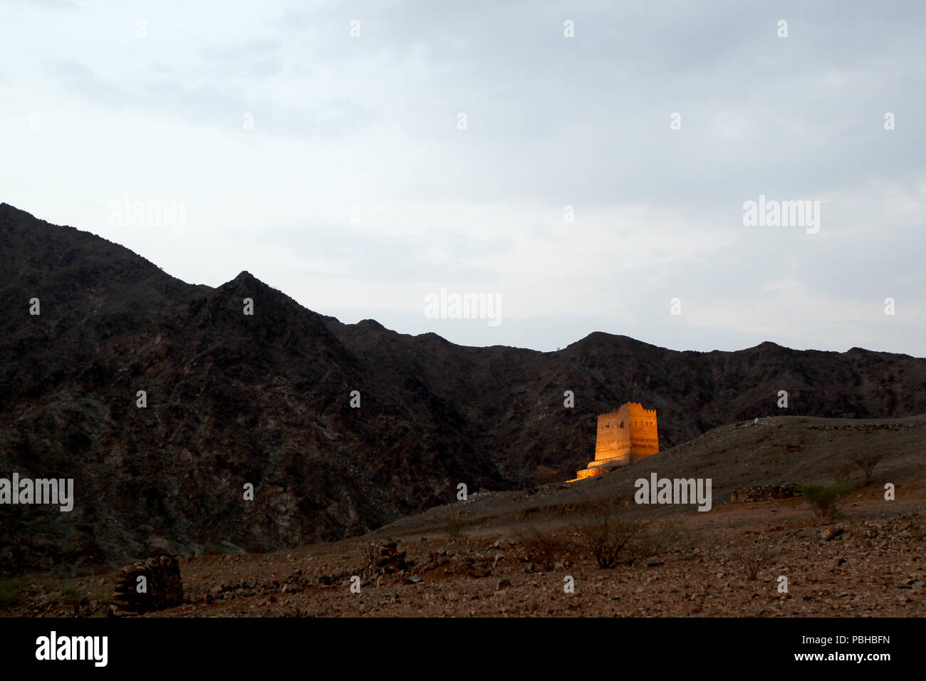 The historical Fort Hail is located deep in its valley, in the heart of ...