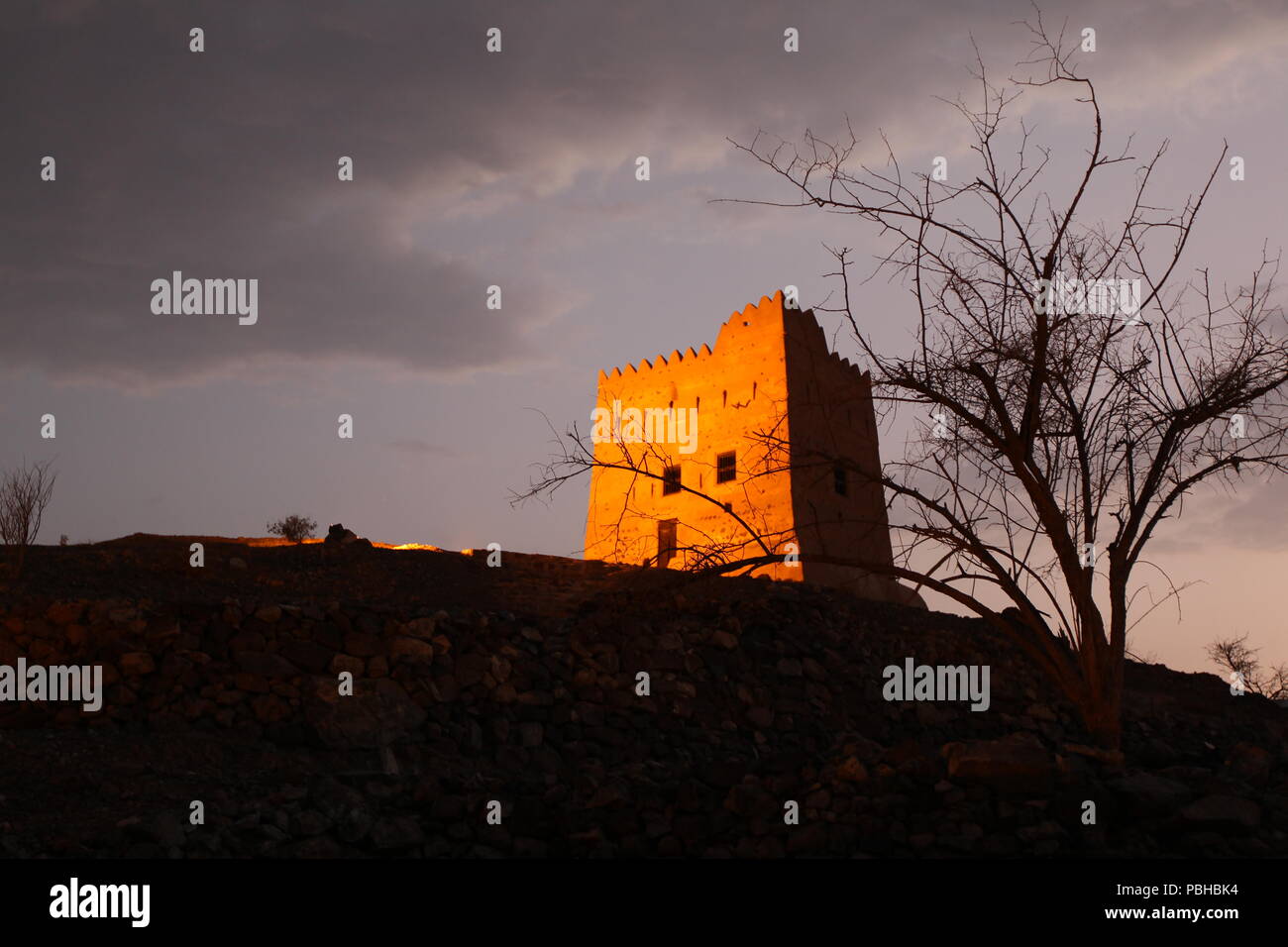 The historical Fort Hail is located deep in its valley, in the heart of ...