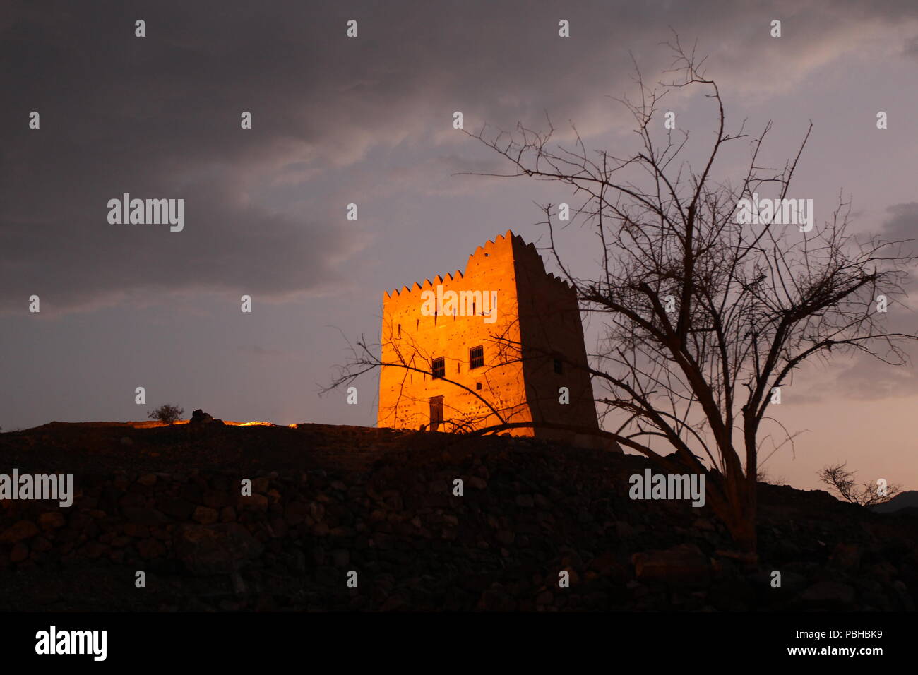 The historical Fort Hail is located deep in its valley, in the heart of ...