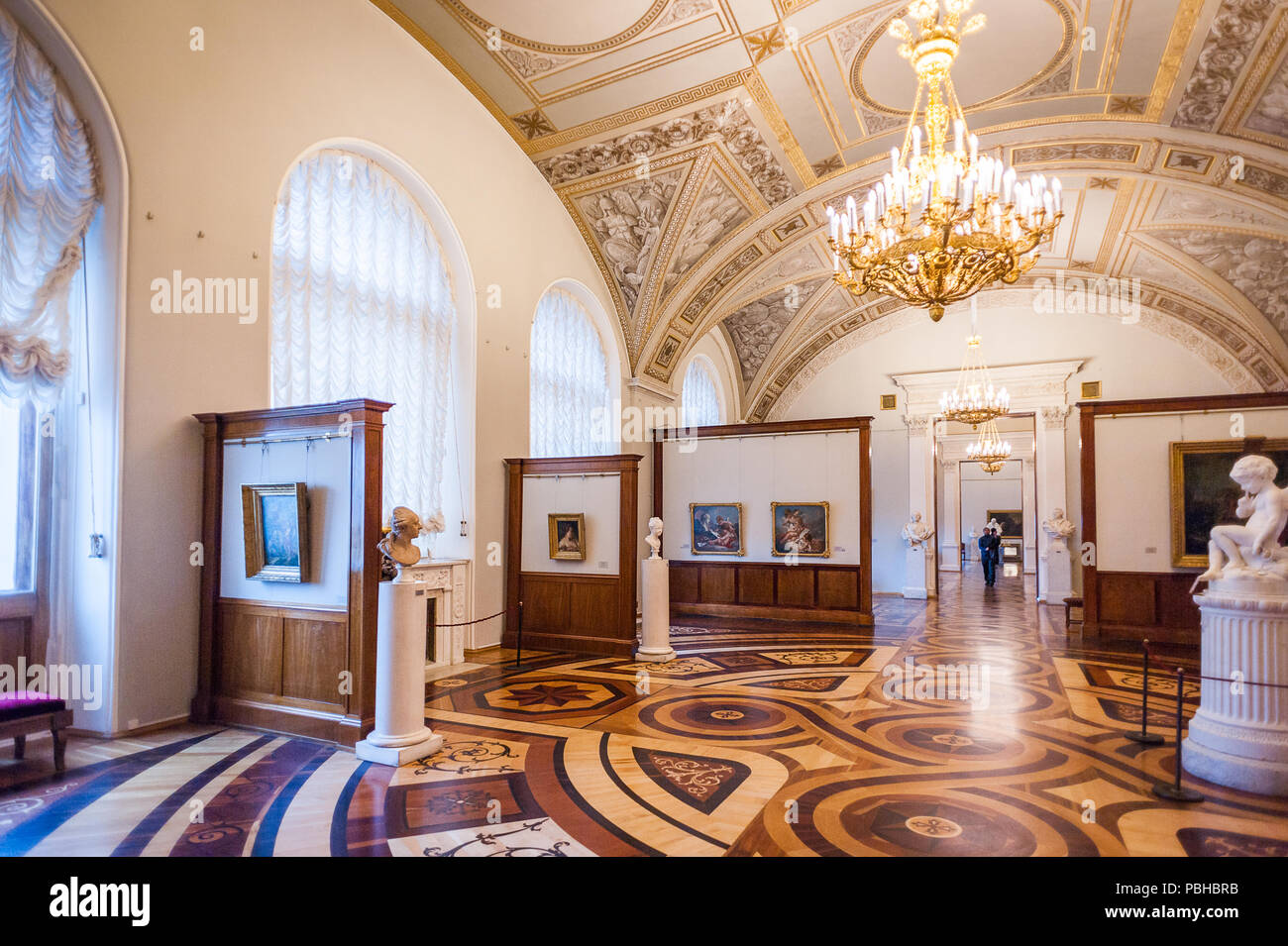 SAINT PETERSBURG, RUSSIA - FEB 24, 2015: Interior of the State ...
