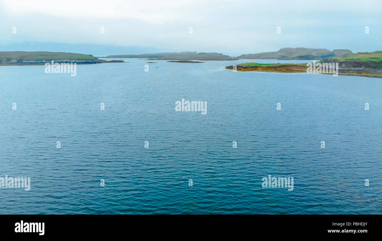 The Highlands of Scotland from above - View over the scenery and famous ...