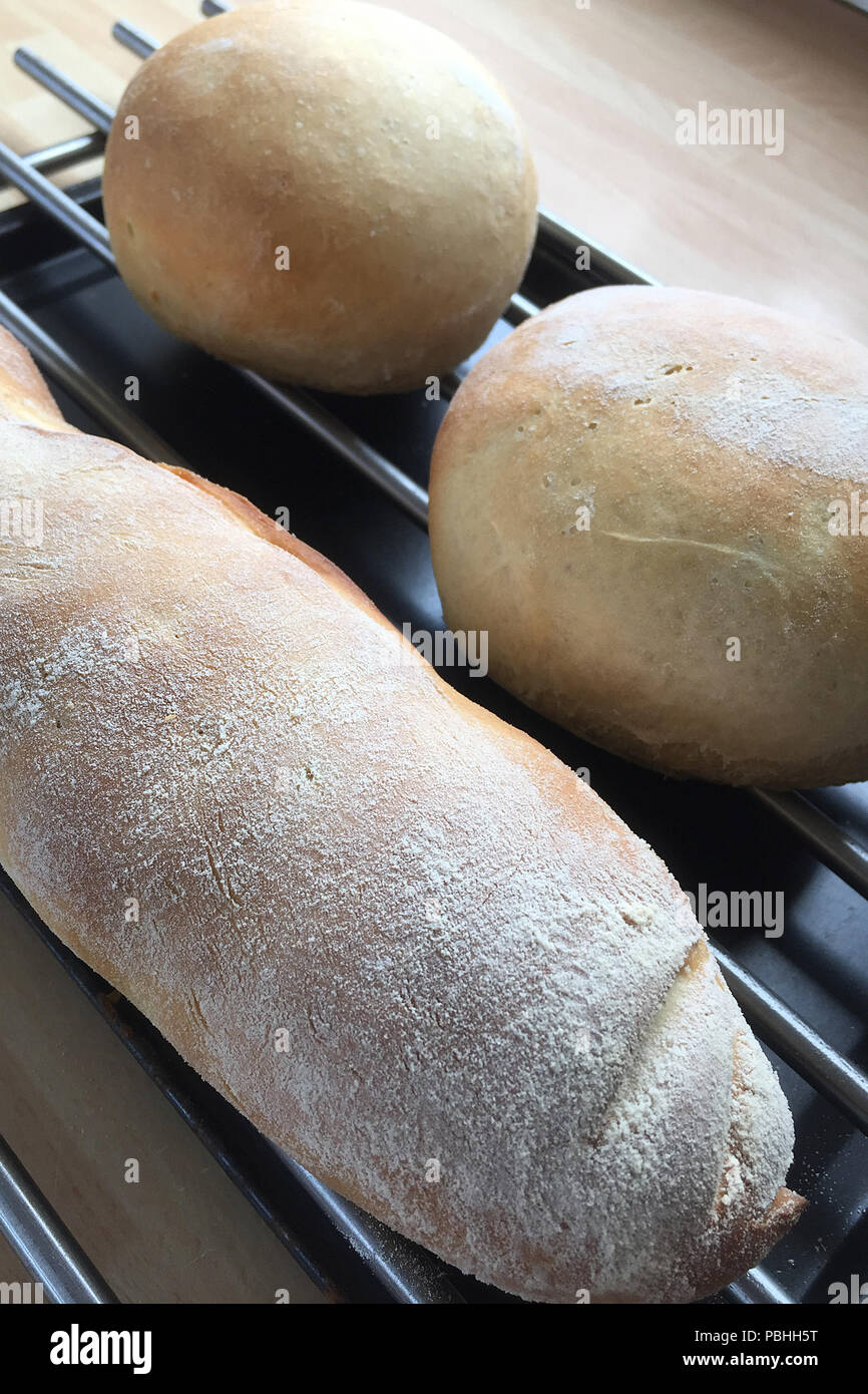 Baps crusty white golden hi-res stock photography and images - Alamy