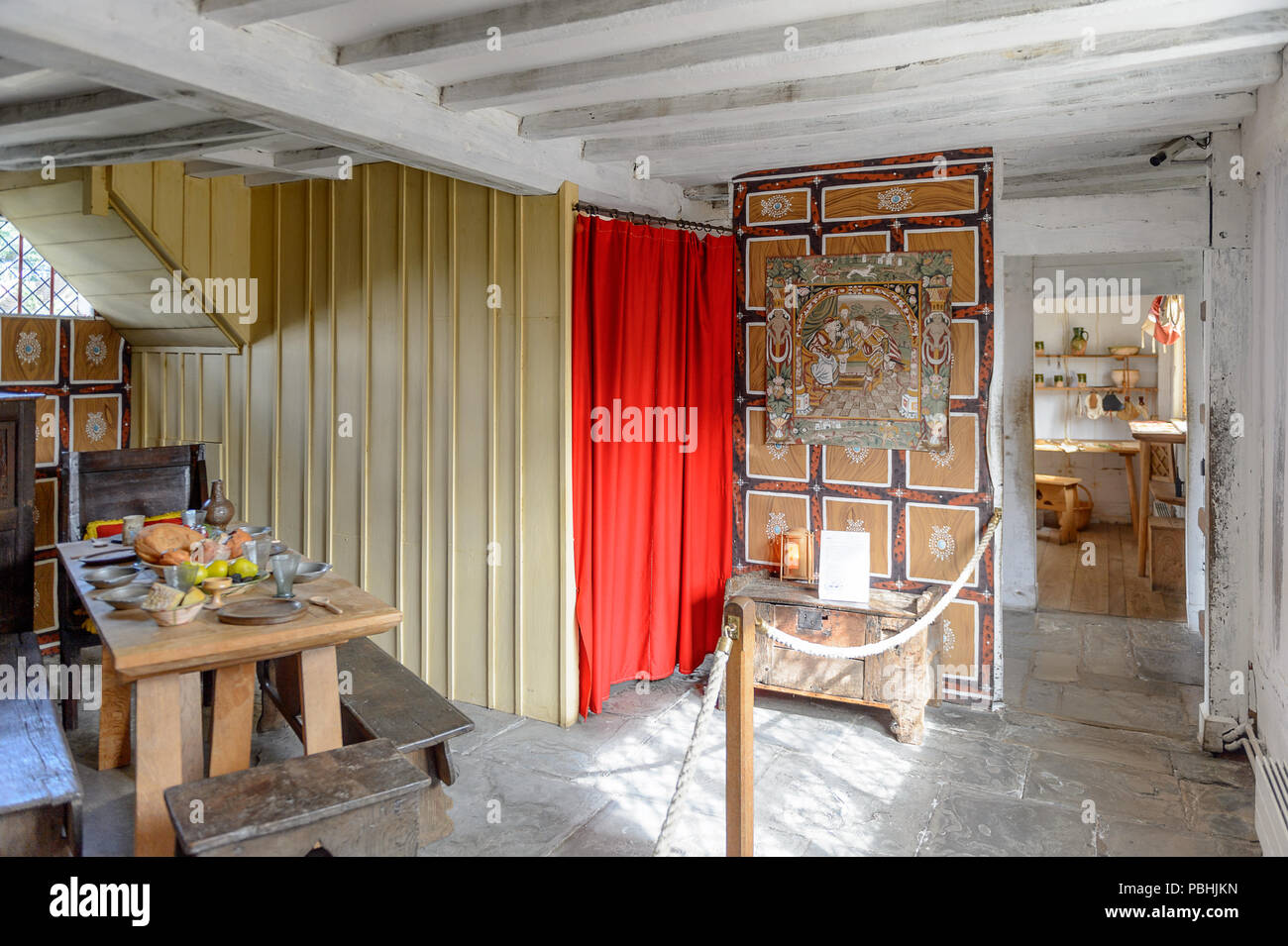 STRATFORD UPON AVON, ENGLAND - JULY 10, 2016: Kitchen of Willian ...
