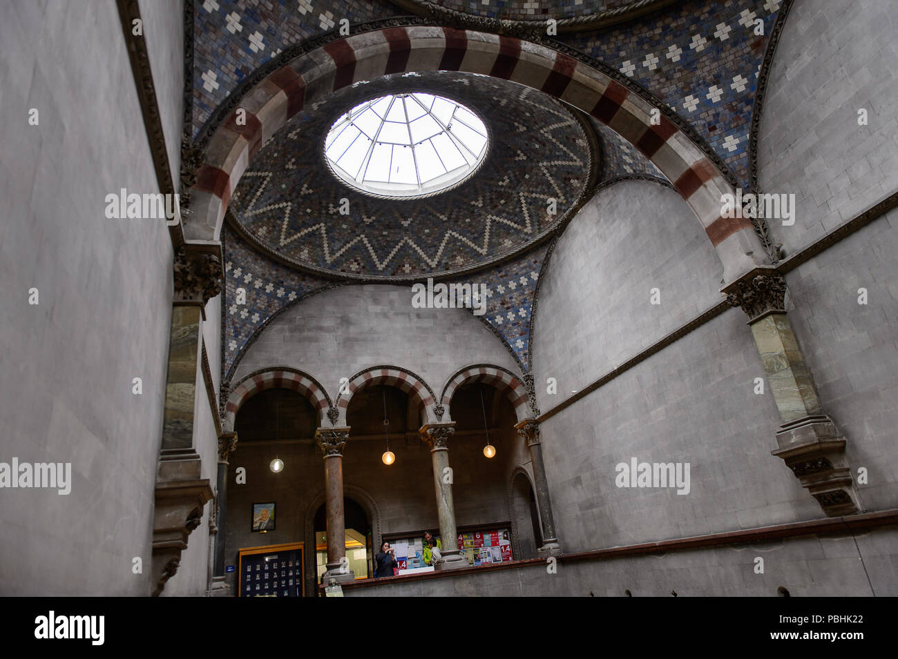 DUBLIN, IRELAND - JULY 12, 2016: Interior of the Archaeological faculty ...