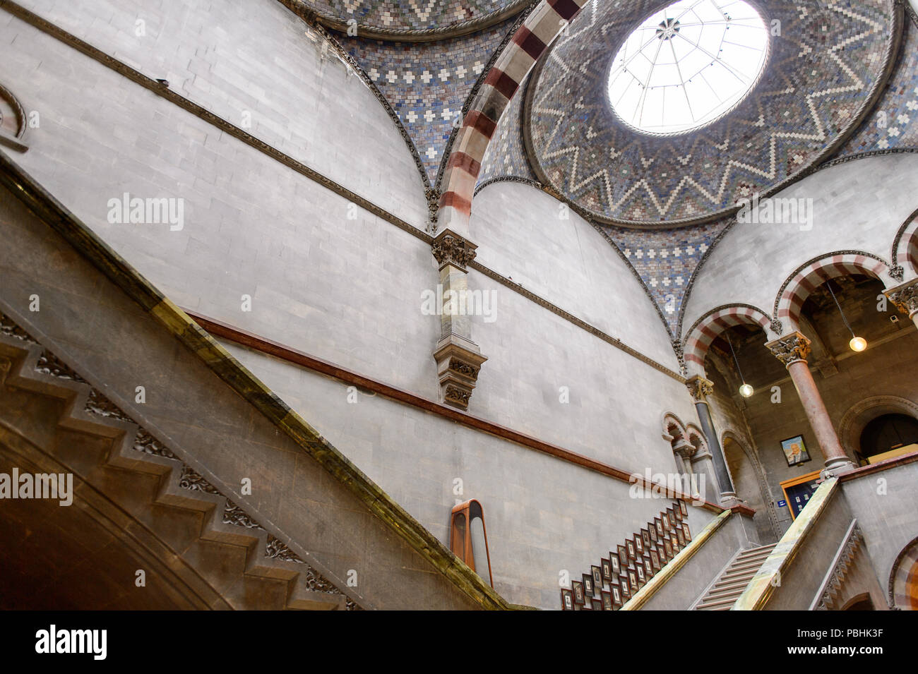 DUBLIN, IRELAND - JULY 12, 2016: Interior of the Archaeological faculty ...