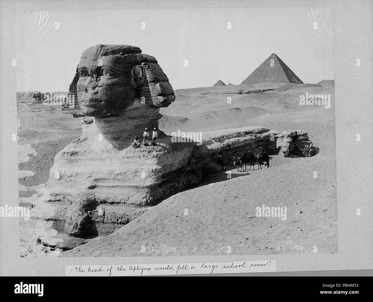 Egypt giza pyramids sphinx Black and White Stock Photos & Images - Alamy