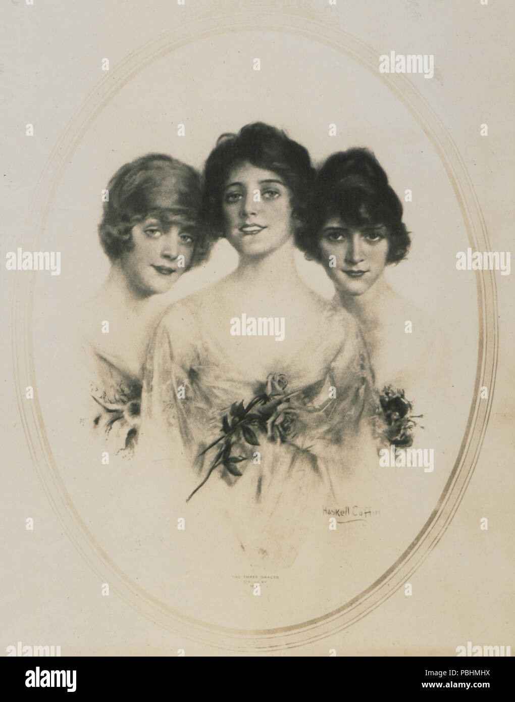 Three graceful figures hi-res stock photography and images - Alamy