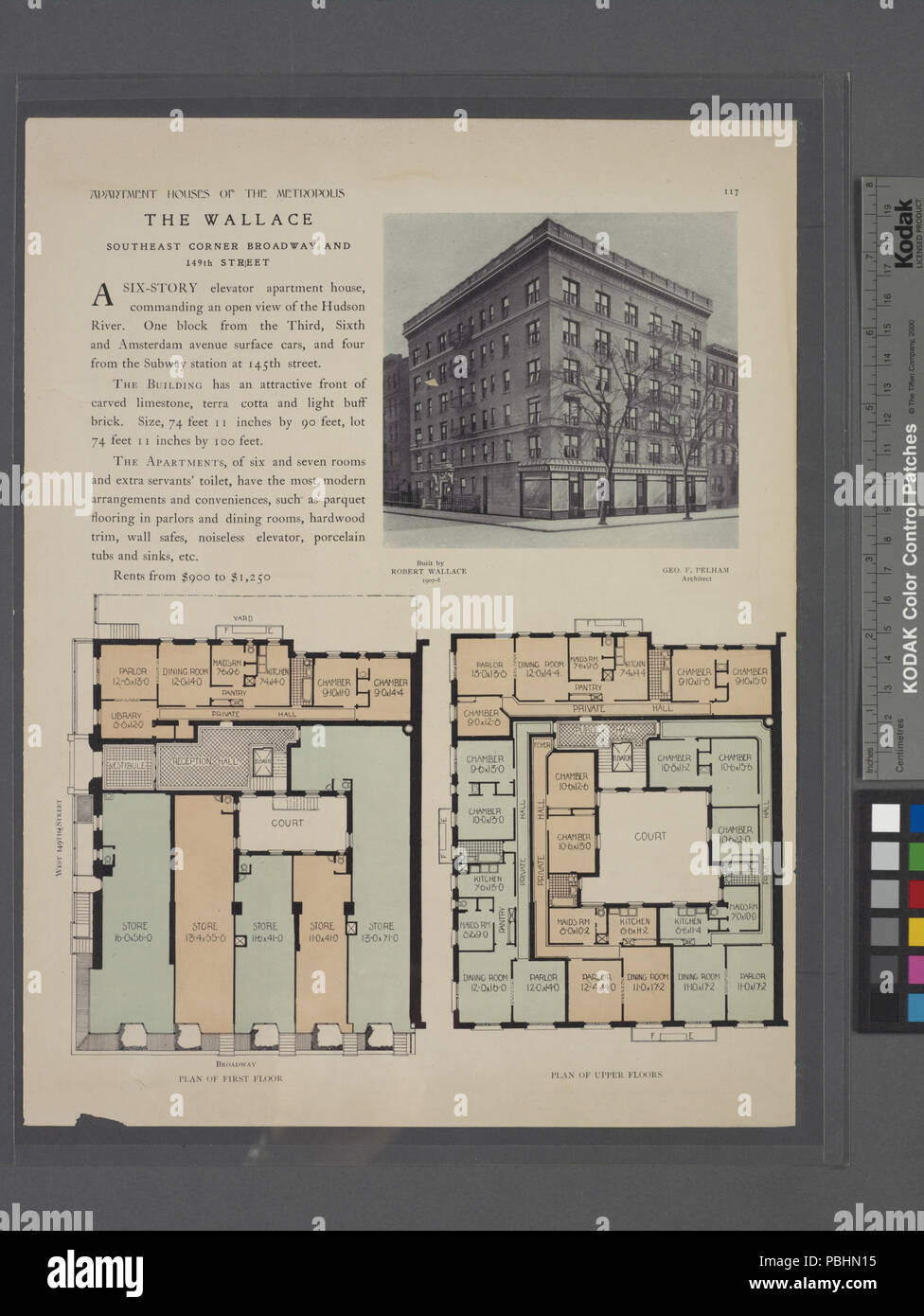1711 The Wallace, southeast corner Broadway and 149th Street; Plan of ...