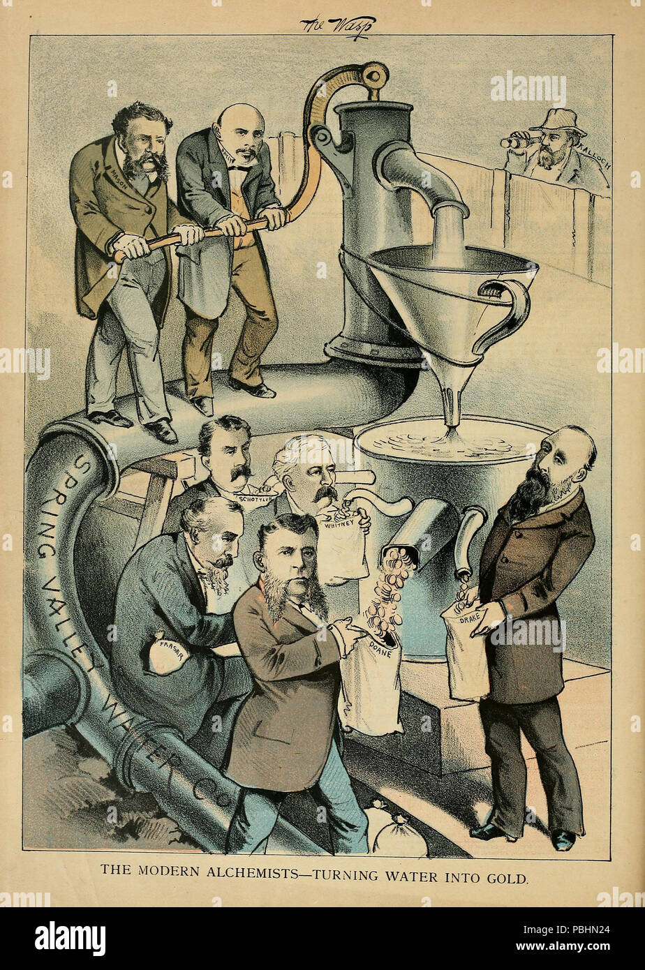 1711 The Wasp 1881-06-25 The modern alchemists- turning water into gold ...