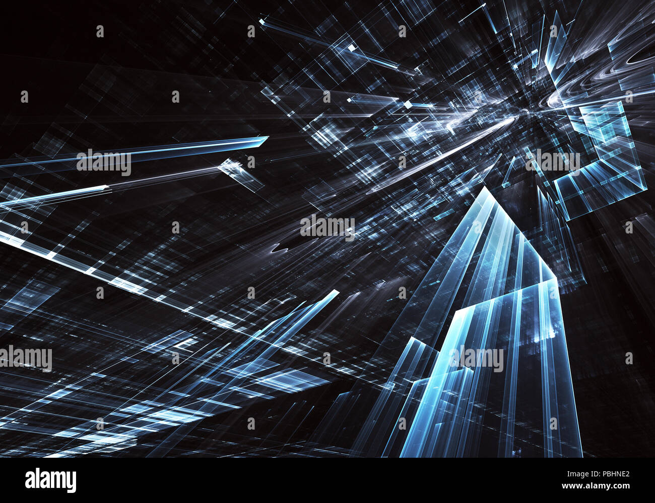 Abstract technology 3D illustration Stock Photo - Alamy